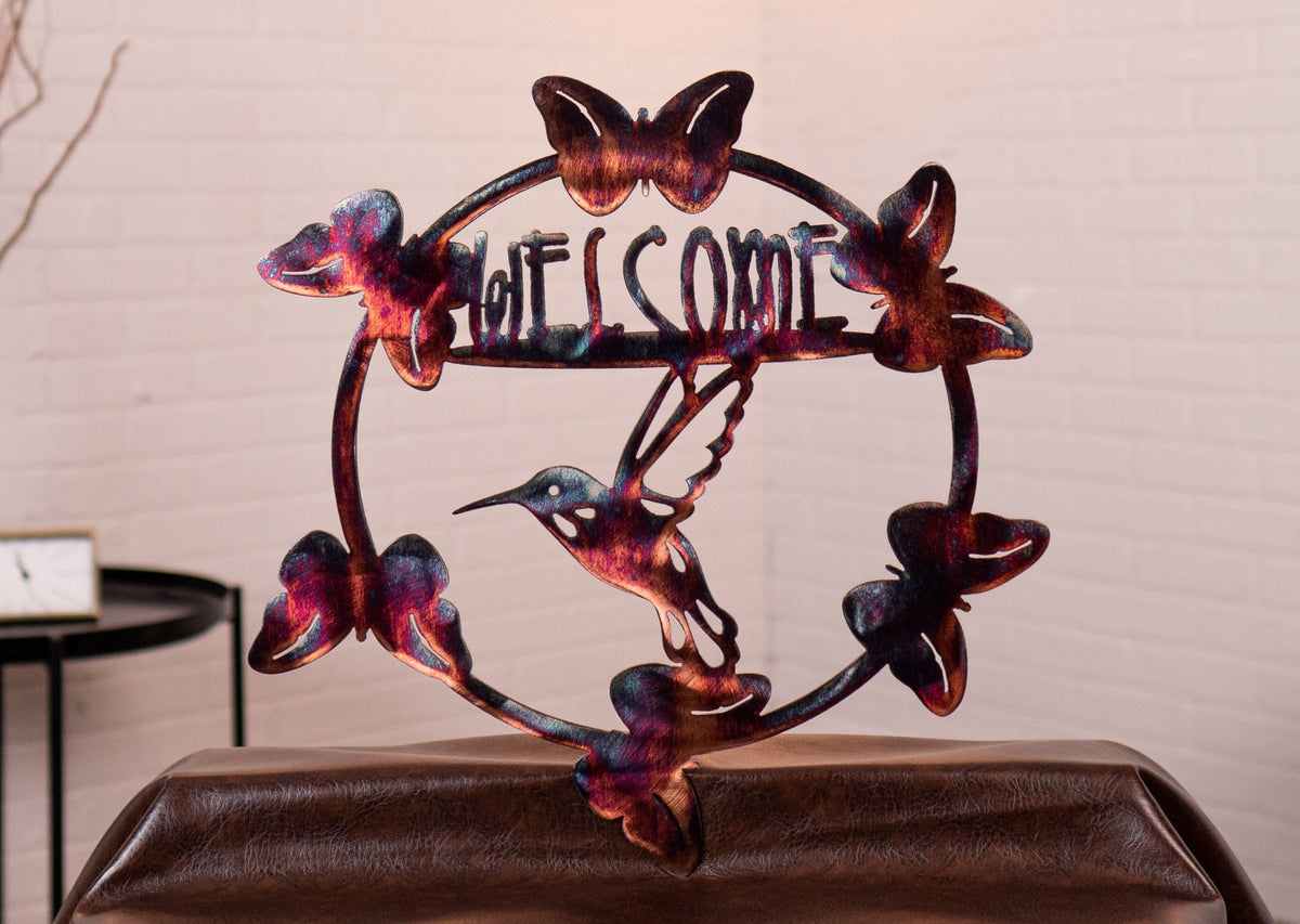 Hummingbird Welcome Sign – Third Shift Fabrication